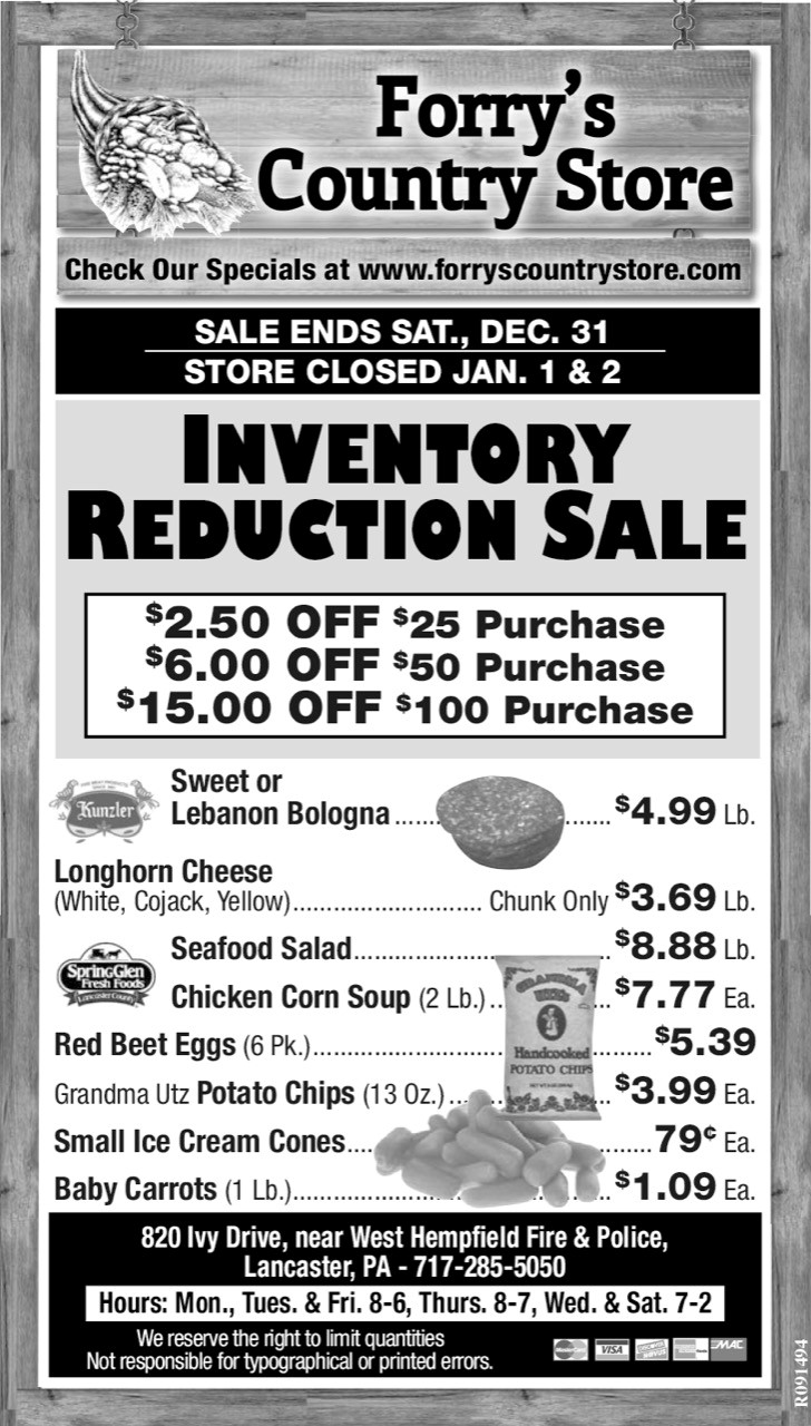 Current Specials – Forry's Country Store